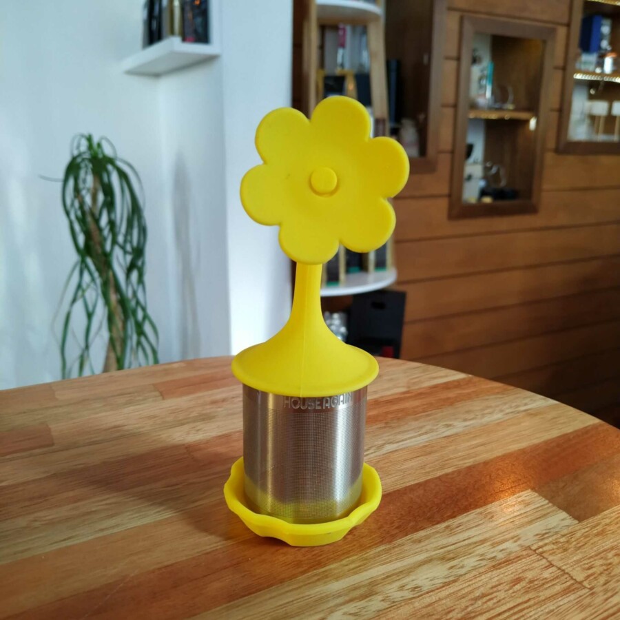 Infusores para té acero y silicona alimentaria flor amarilla – Reencontraté